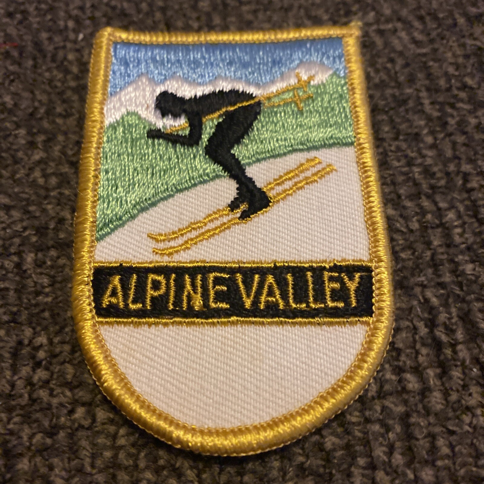 VTG ALPINE VALLEY Ski Resort Sew On Patch | eBay