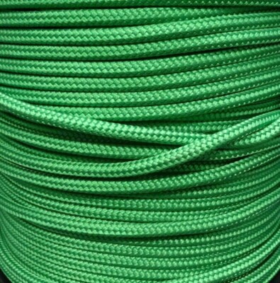 8mm x 50m Polyester Rope Double Braid Green Marine Yacht Sailing ...
