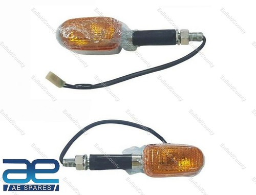 Front Trafficator Indicator Assey + Bulb For Royal Enfield Interceptor ...