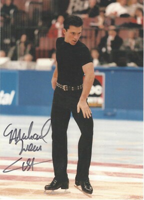 Michael Weiss Photo U.S Olympic Figure Skater 6" x 8 " Autograph Fan ...