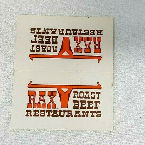 Vintage 1970's RAX Restaurant ROAST BEEF Sandwich Food Redemtion Card ...