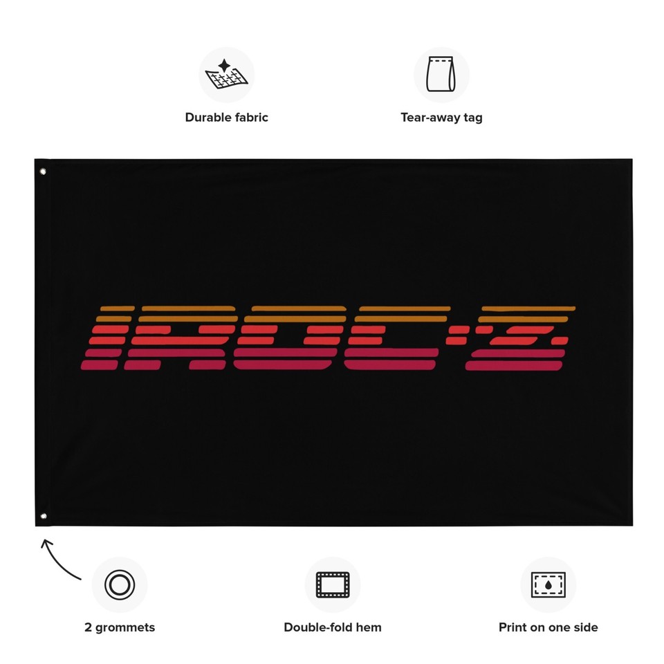 Retro Chevy Camaro IROC-Z Emblem Garage Office Man Cave Banner Flag 34. ...