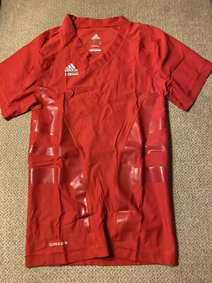 Women's Adidas Power Web Compression Spandex Shirt Medium M Red New $55 ...