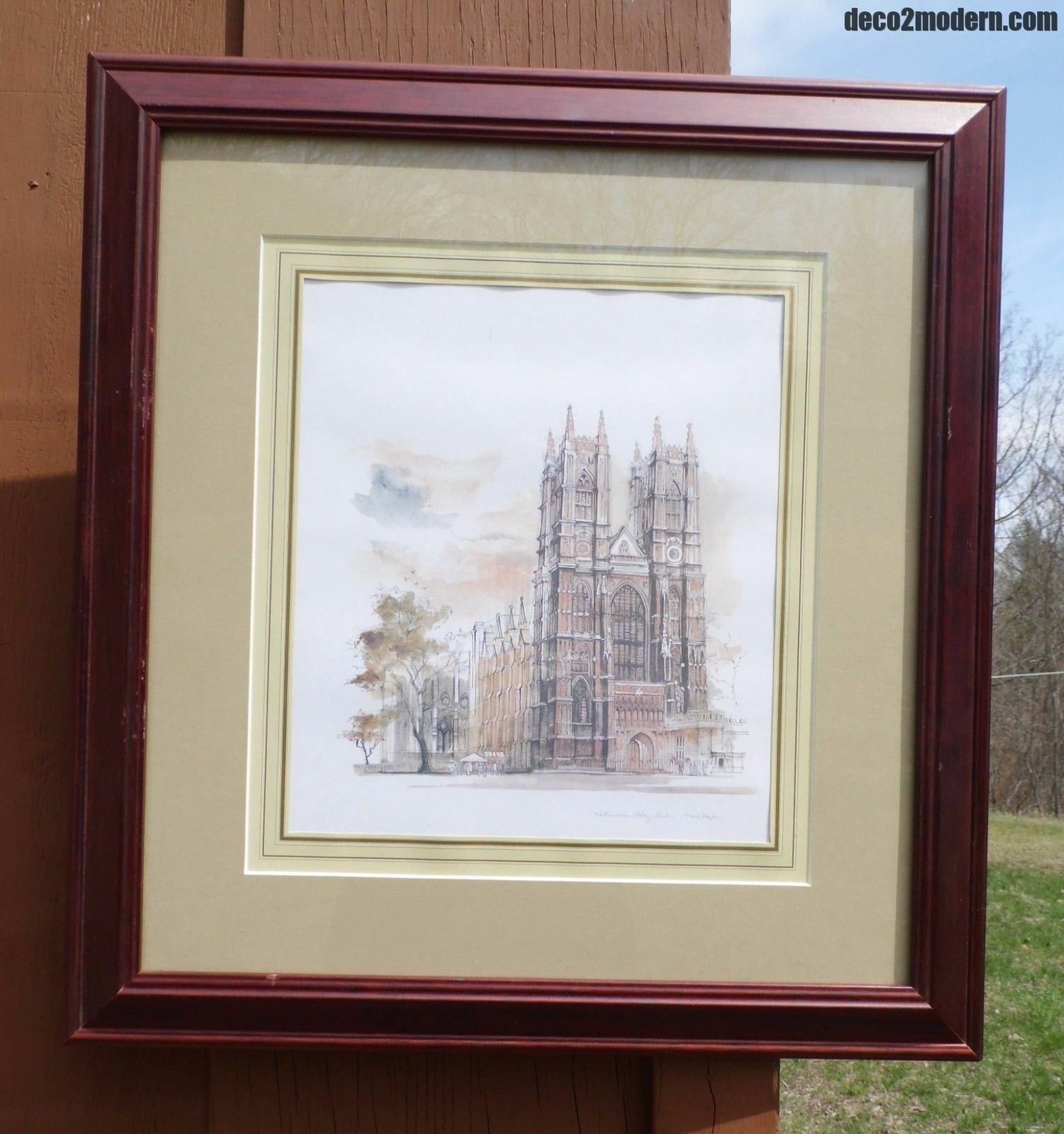 Vintage Pair Mads Stage Framed Prints London England Westminster ...