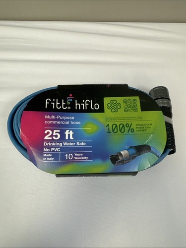 Fitt Hiflo Water Hose 25 Ft. Multi-Purpose Garden Hose Easy to Use and ...