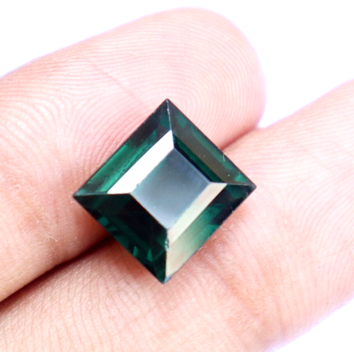 Loose Gemstone Certified New D-green Sapphire 8 Ct Square Shape Best ...