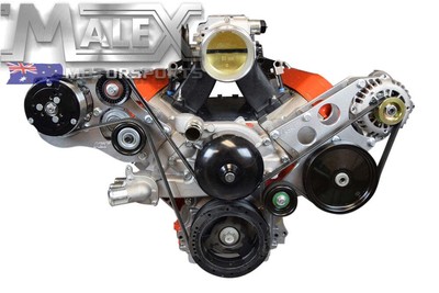 LS High Mount AC Bracket Kit with Genuine Sanden 508 Compressor VE-VF ...