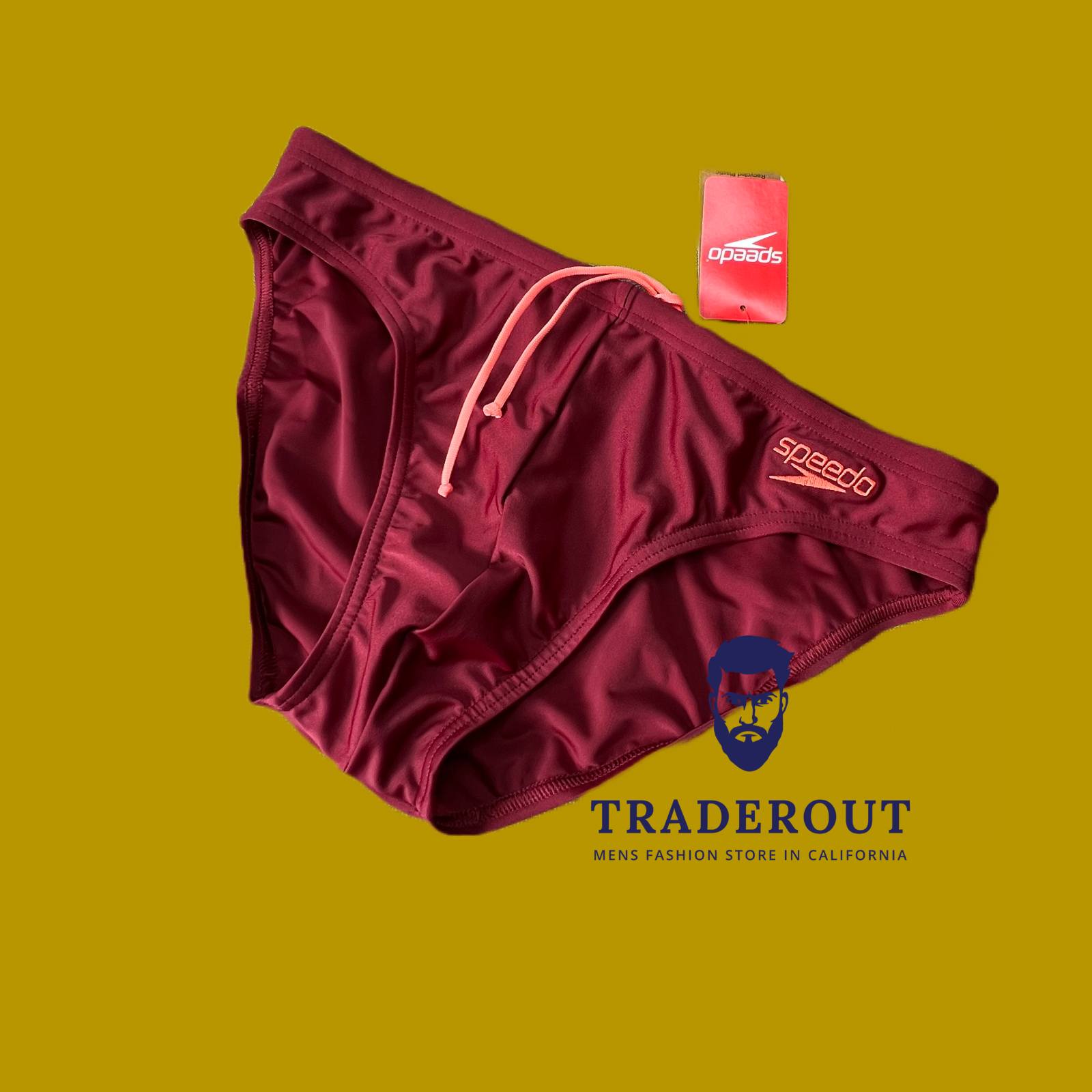 Speedo mens Burgundy red solar swim brief swimwear size 30 32 | eBay