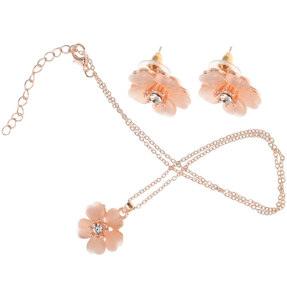 3 Count Women's Jewelry Cherry Blossom Earring Cute Flower for Wedding ...