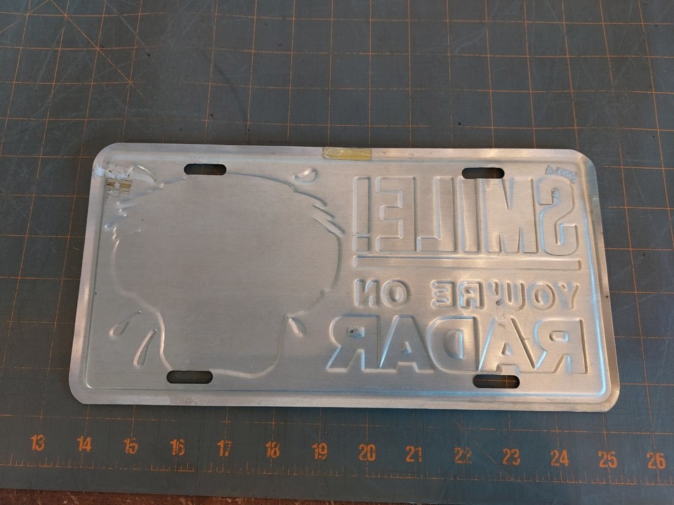 Smile You're on Radar Booster License Plate Troll Face | eBay