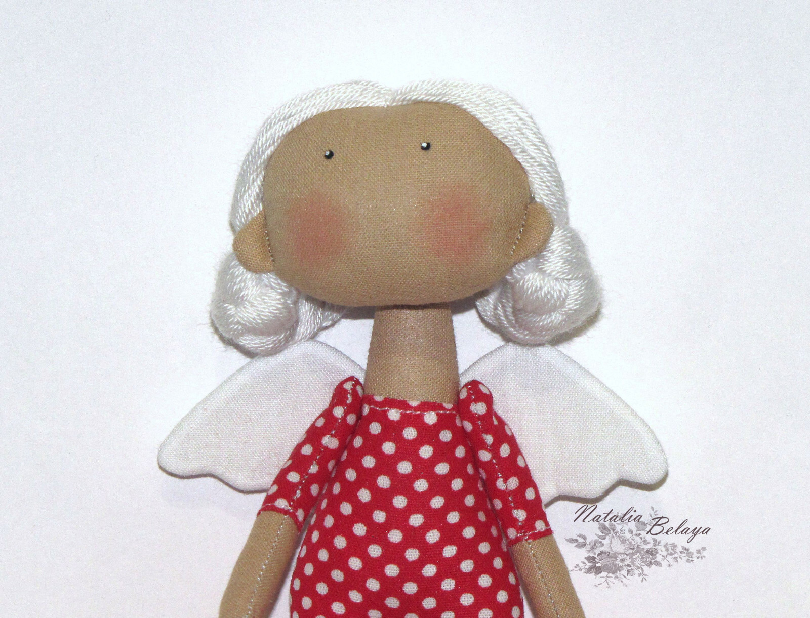 Cloth Doll Angel Stuffed Interior Doll Tilda Style Cute Fabric Little ...