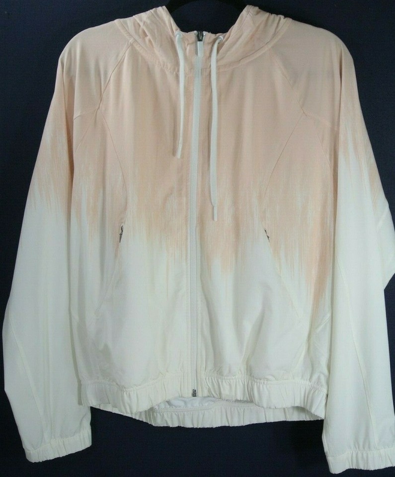 NEW Zella Style Game Training Jacket in White/Peach - Size M #NA256 | eBay
