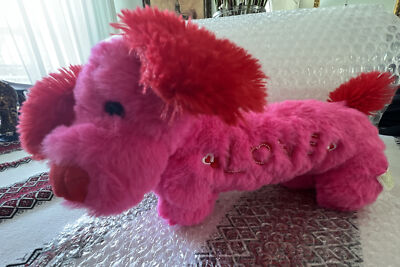 Homerbest Puppy Dog Weiner Daschund11" Bright Pink LOVE | eBay