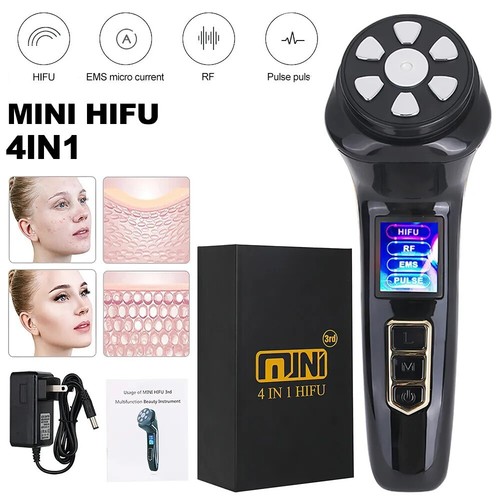 4 IN 1 Mini Skin Facial Machine Anti Wrinkle Device Skin Acne Wrinkle ...