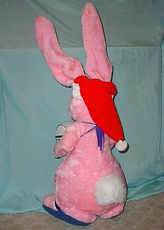 41" HUGE 1989 Energizer Bunny Plush Toy Stuffed Animal Rabbit Battery ...