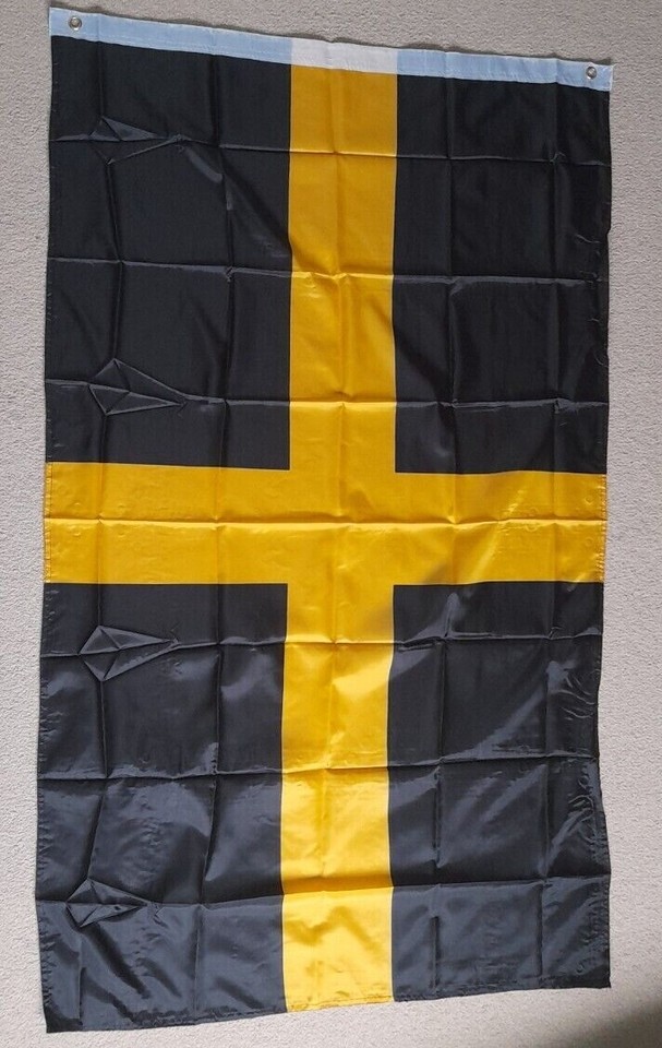 St Davids Flag Large 5FT X 3FT St Davids Cross Wales National Baner ...