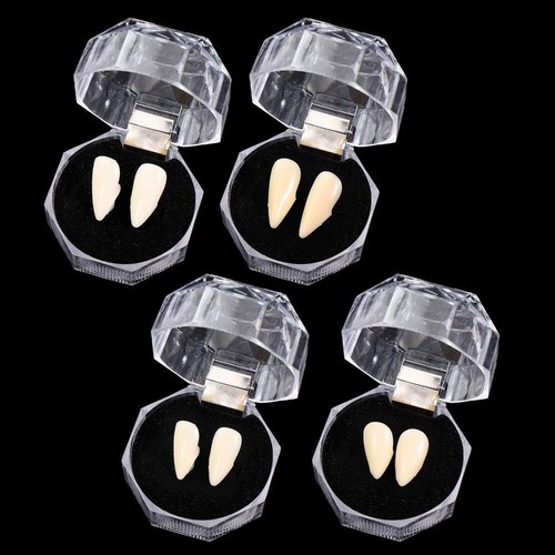 4 Boxes Adult Horrific Party Decoration Prop Halloween False Teeth | eBay
