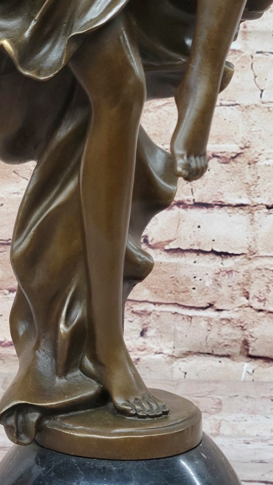 Art Nouveau/Decor Hand Made Gypsy Dancer Bronze Patina Sculpture Statue ...