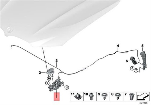 Genuine BMW X3 X4 M X5 G01 G02 G05 G07 G08 Passive Lock With Switch ...