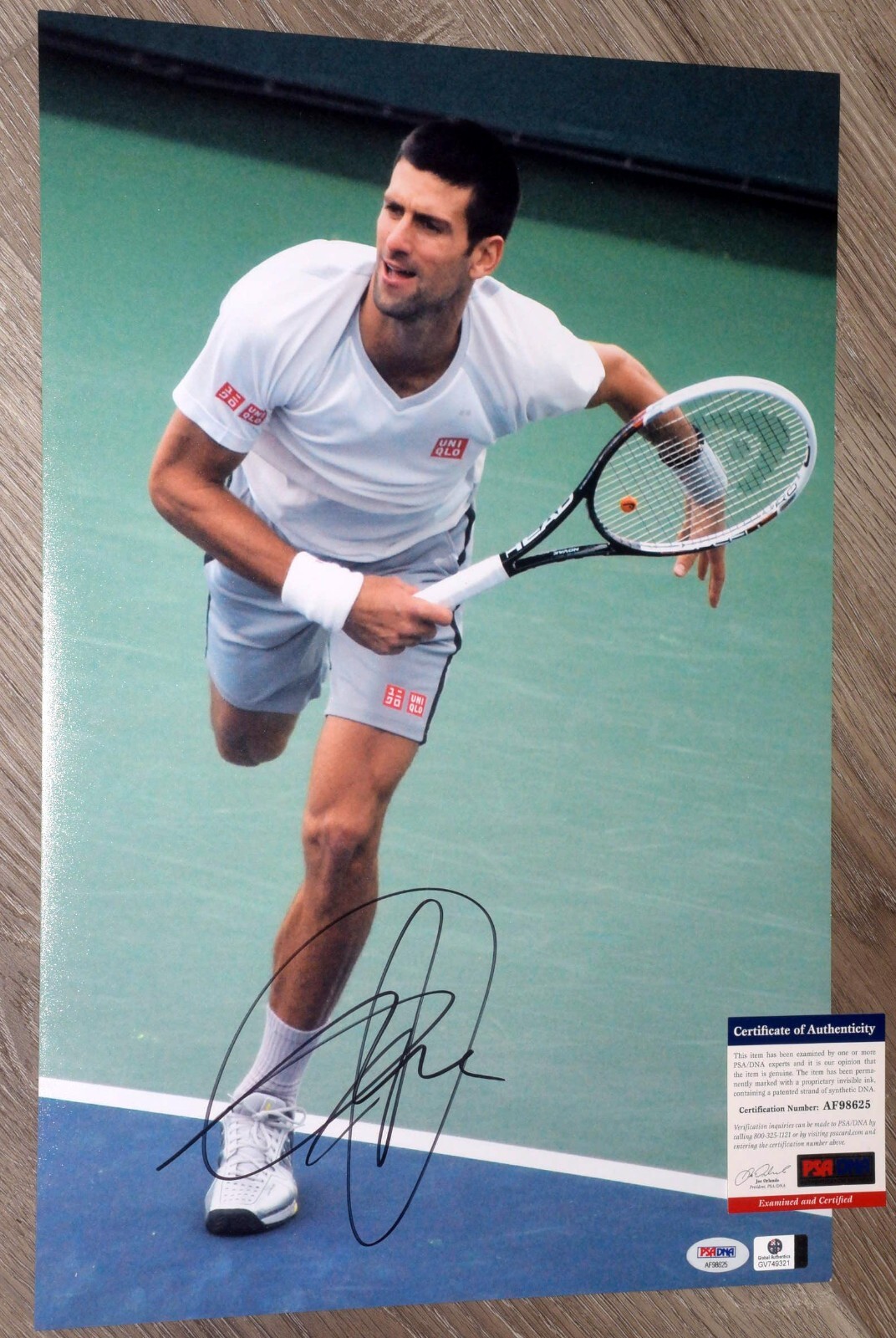 Novak Djokovic Autographed Memorabilia | Signed Photo, Jersey ...