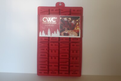 CWC Cook with Color Holiday Cheer Red Silicone Ice Mold Party Drinks | eBay