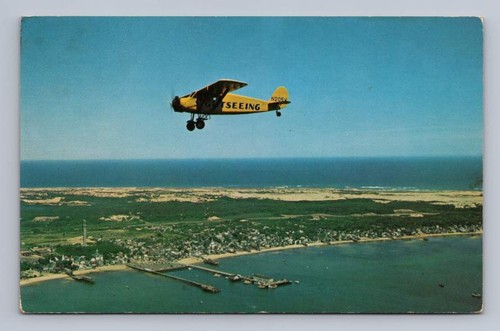 Stinson Sightseeing Airplane over Provincetown Vintage Cape Cod ...