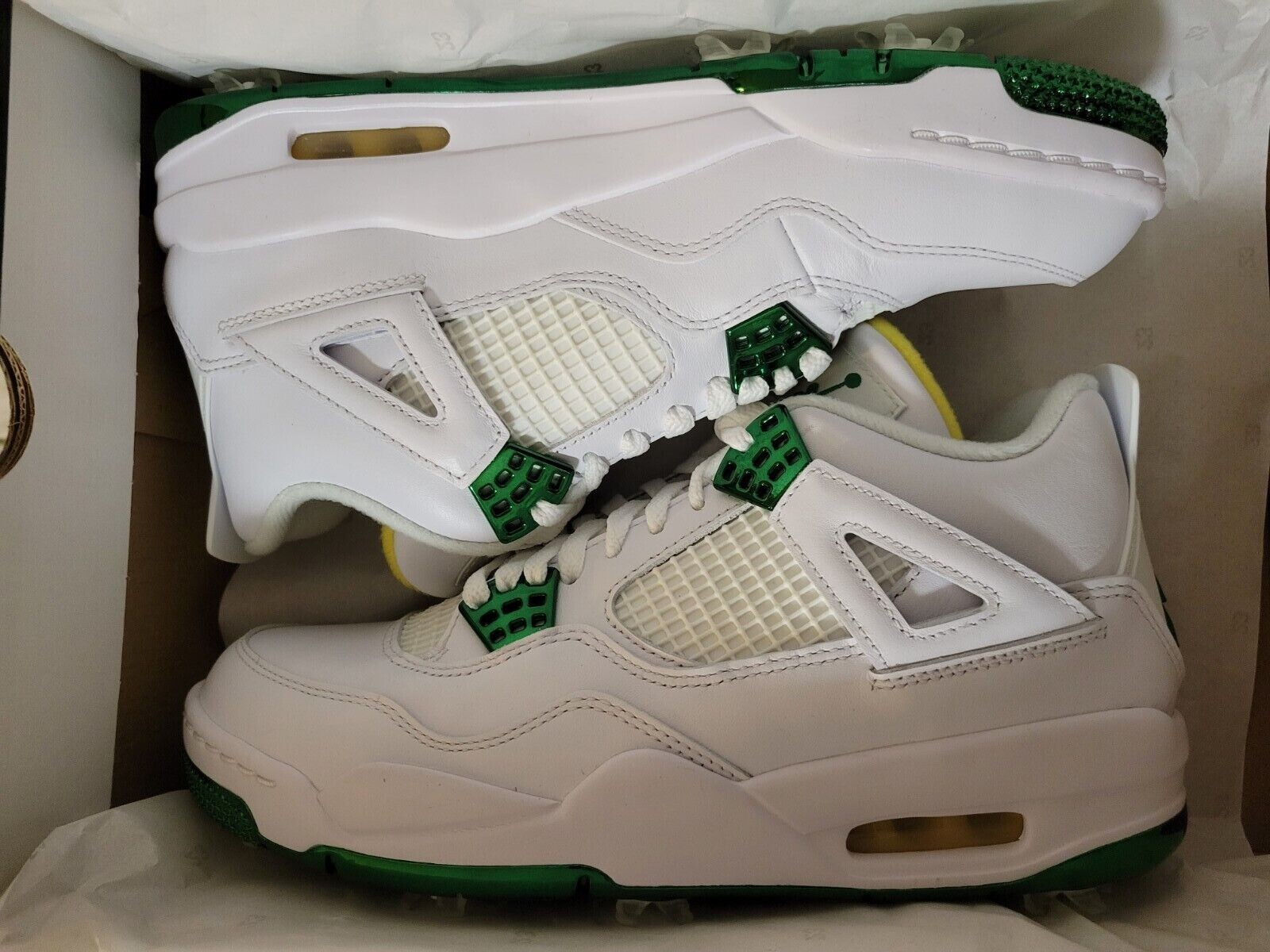Jordan 4 - Metallic Green - Golf Masters Tournament 2021 - Size 14 | eBay