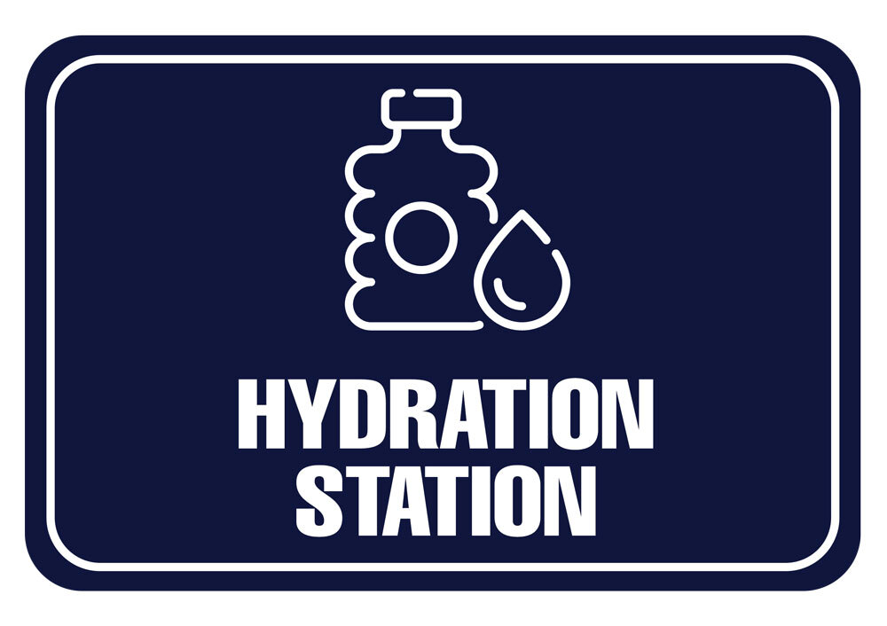 Classic Framed Plus Hydration Station Door or Wall Sign | eBay