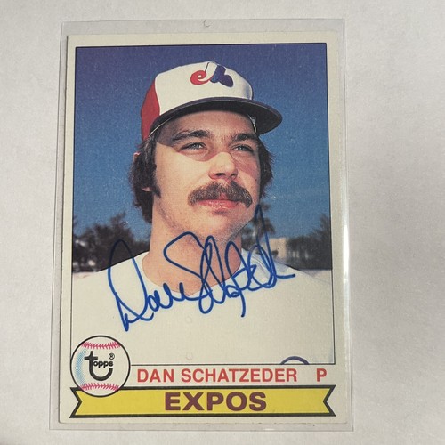 1979 Topps Baseball Dan Schatzeder Auto Expos #124 Signed On Card | eBay