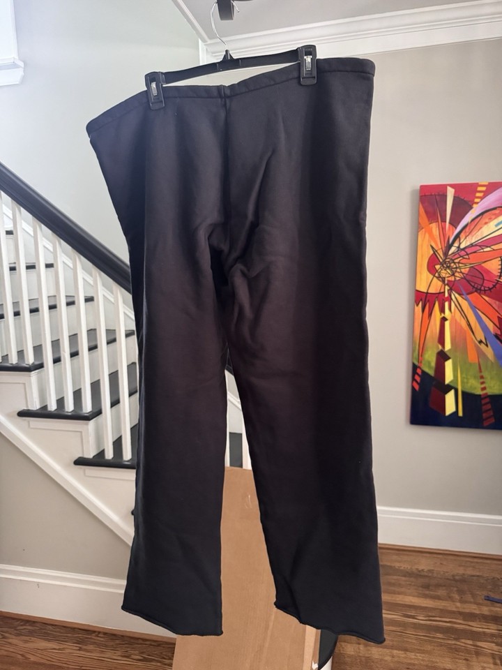 Kanye West Yeezy Vultures Pant Black Size 2 NEW Sweat Pants Baggy Wide ...