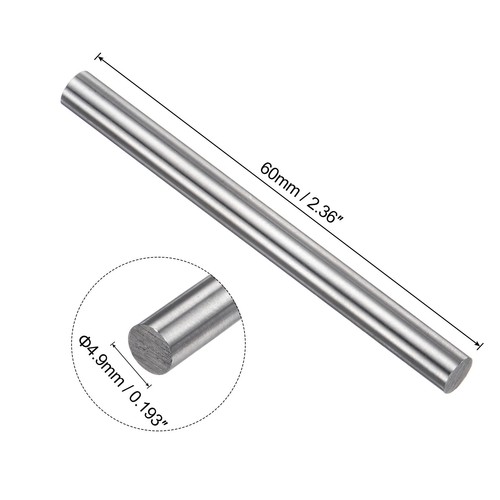 Round Metal Rods 4.9mm x 60mm High Speed Steel (HSS) Lathe Bar Stock 5 ...