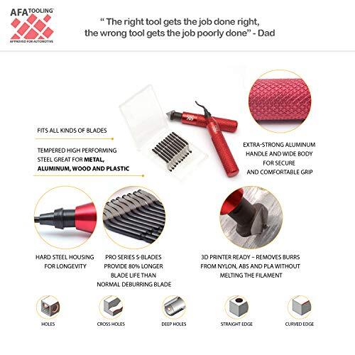 Deburring Tool & 2 Countersink Hand Reamers with 10 Blades, Works on ...