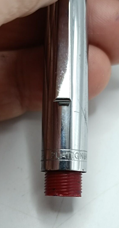 VINTAGE PLATIGNUM FOUNTAIN PEN. PART OLD INK PEN. REXEL PENCIL LEADS IN ...