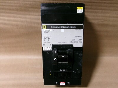 Square D LA LA36300 3 Pole 300 Amp 600V Gray I-Line Circuit Breaker ...