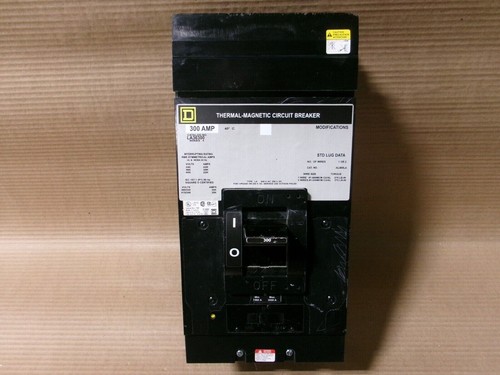 Square D LA LA36300 3 Pole 300 Amp 600V Gray I-Line Circuit Breaker ...