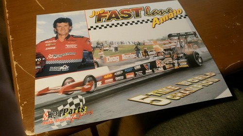 NHRA JOE AMATO FAST LANE 1996 FIVE TIME CHAMPION DRAG RACING HANDOUT | eBay