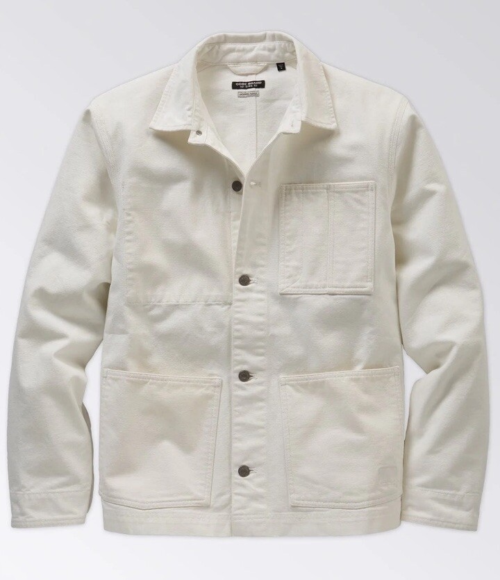 OOBE Brand 161 King St Canvas Chore Coat Japanese Fabric White Mens XL ...