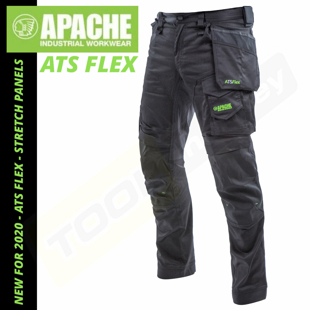 Apache ATS Flex Work Trousers - Slim Fit with Stretch Panels - Holster ...