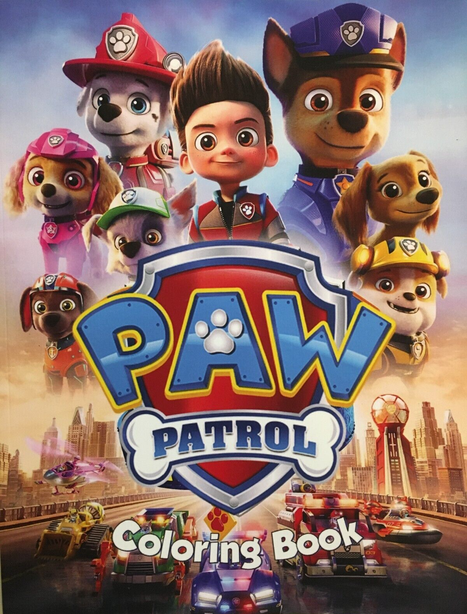 Paw Patrol Coloring Guide PAW Patrol Supa Colouring Book 200 Page