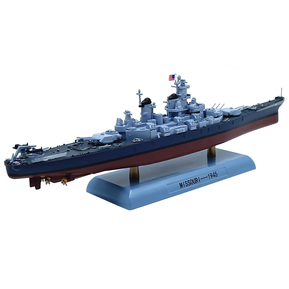 1/1000 World War II USS Missouri BB63 Battleship Alloy Ship Model With ...