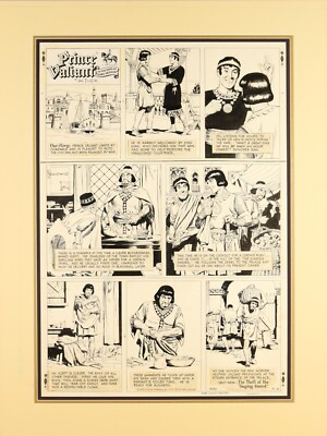 PRINCE VALIANT In The Days Of KING ARTHUR SUNDAY ORIGINAL ART 4-16-1972 ...