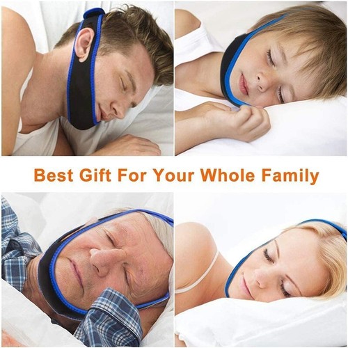2 Pack Anti Snore Chin Strap Stop Snoring Belt Sleep Apnea Support ...