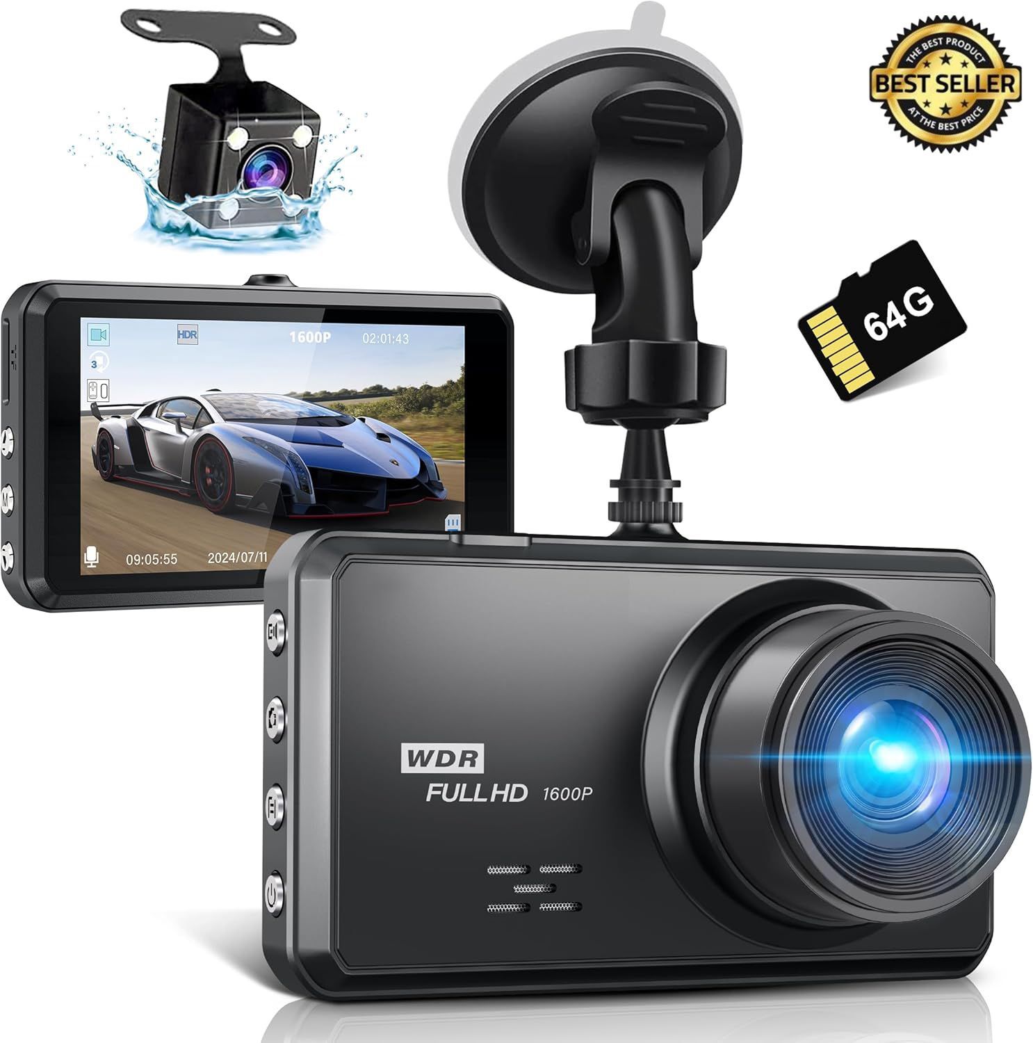 Semi Truck Dash Cam Best Rated Large Big Truck Trucker Uber Lyft,High ...