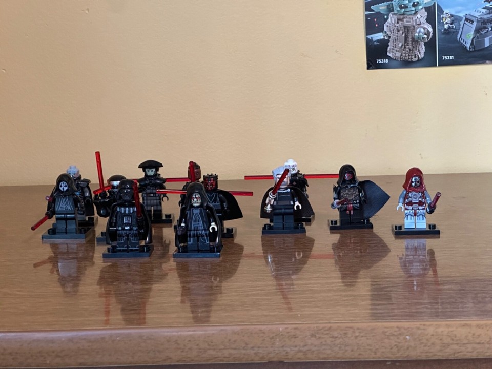 Lego Star Wars custom Sith minifigure lot. All the Sith you could want ...