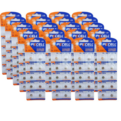 200x AG1 LR621 364 SR60 SR621SW 1.5V Button Cell Alkaline Batteries for ...