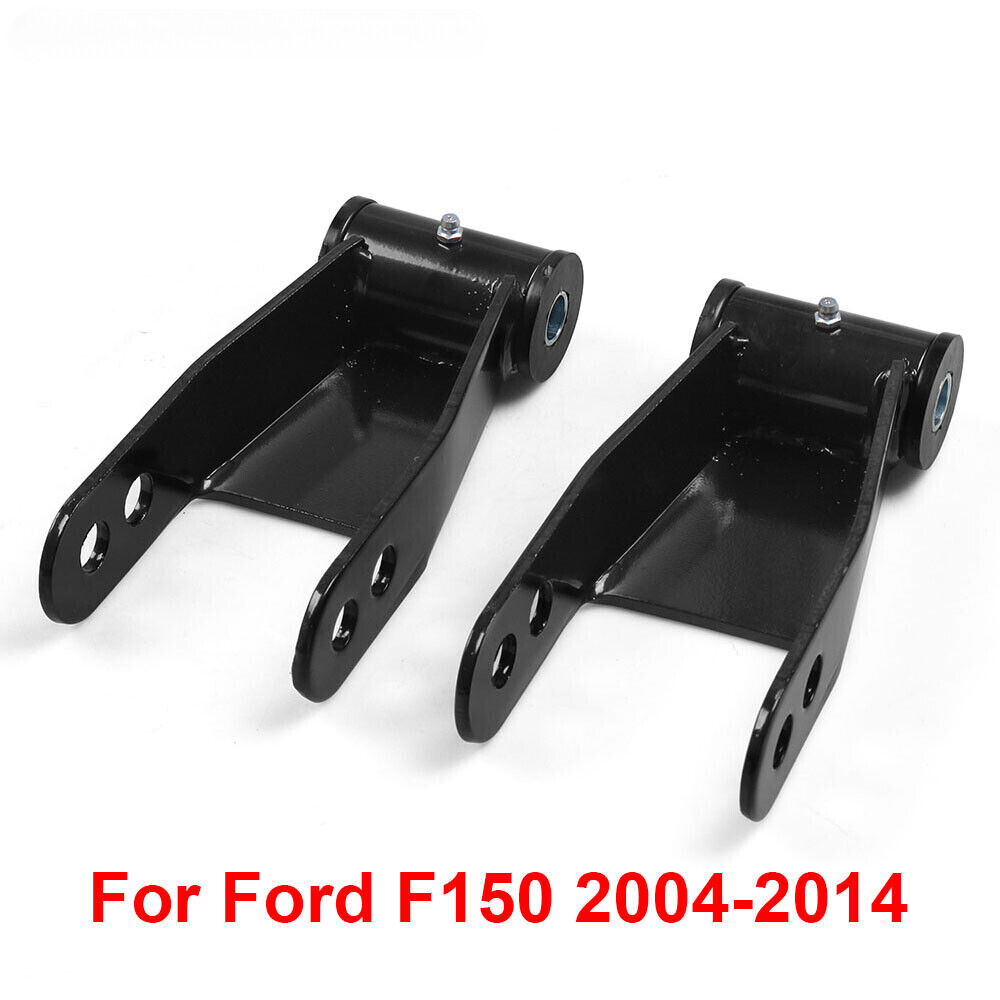 For 2004-14 F150 Lowering 1" or 2" Adjustable Rear Drop Shackles Pair ...