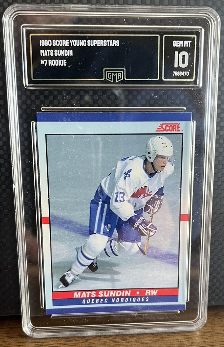GMA 10 Gem Mint MATS SUNDIN 1990/91 Score Young Superstar ROOKIE CARD ...