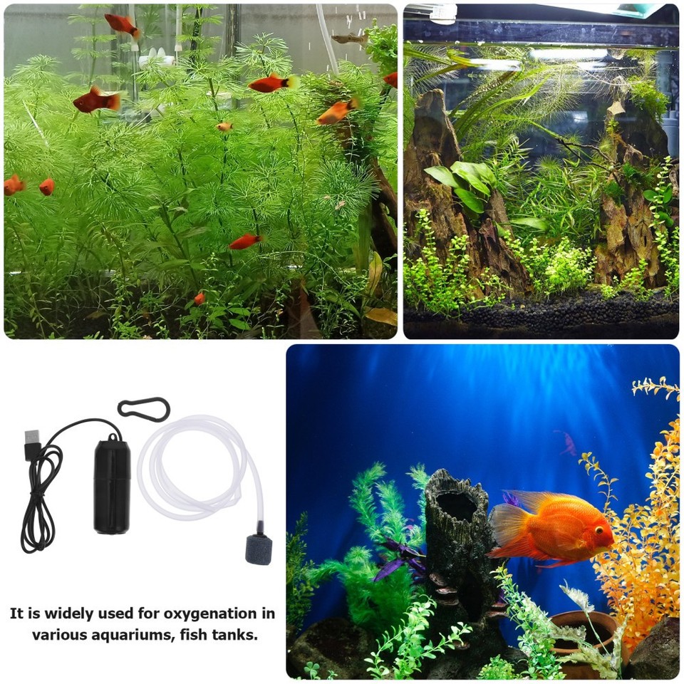Mini Mute Fish Tank Oxygen Pump Plastic Pump USB Aquarium Air Pump ...