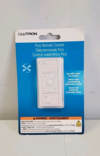 Lutron PJ2-3BRL-GWH-S01 Pico Remote Control White Wireless Fan Settings ...
