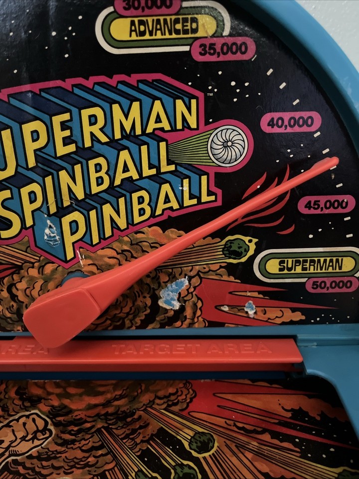 SUPERMAN SPINBALL PINBALL MATTEL VINTAGE 1978 GAME Super Hero Toy | eBay